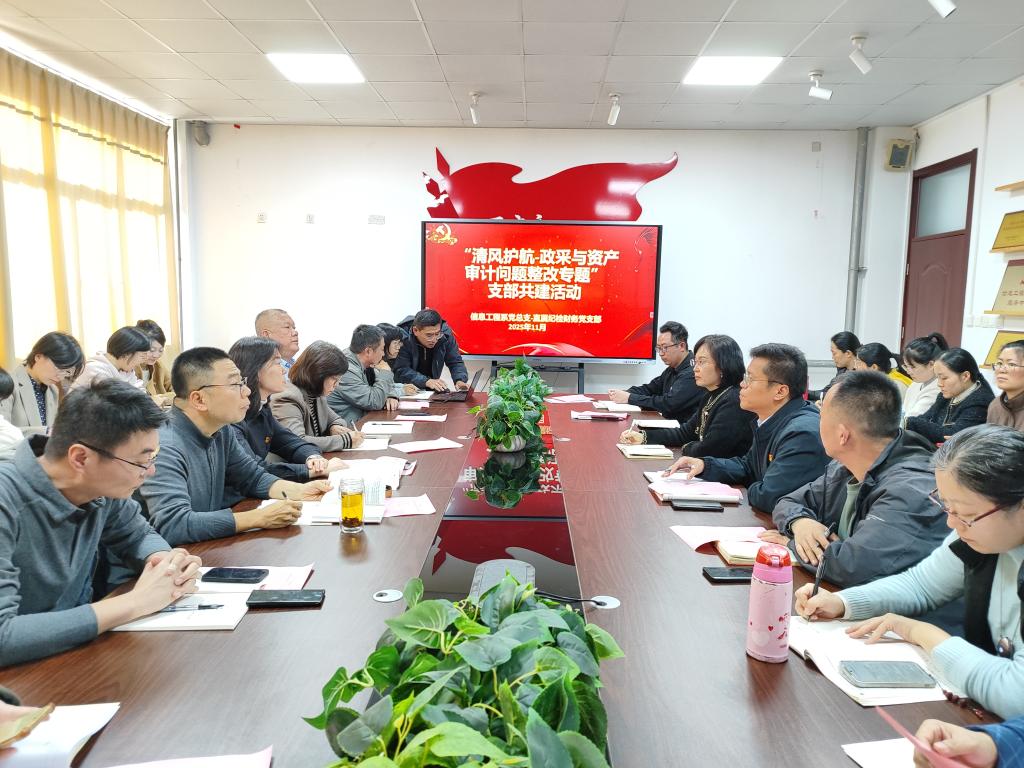 信息工程系党总支与直属纪检财务党支部开展“清风护航-政采与资产审计问题整改专题”支部共建活动-组织统战部